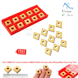 Box CNMG 431 Insert Carbide CNMG 120404 Turning Lathe Milling Metal Grooving Tool | Hown store