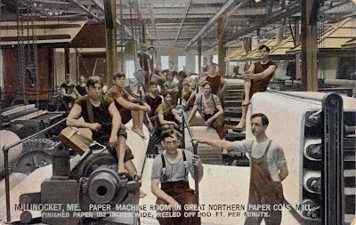 The Blog About the Postcards: The Mill in Millinocket