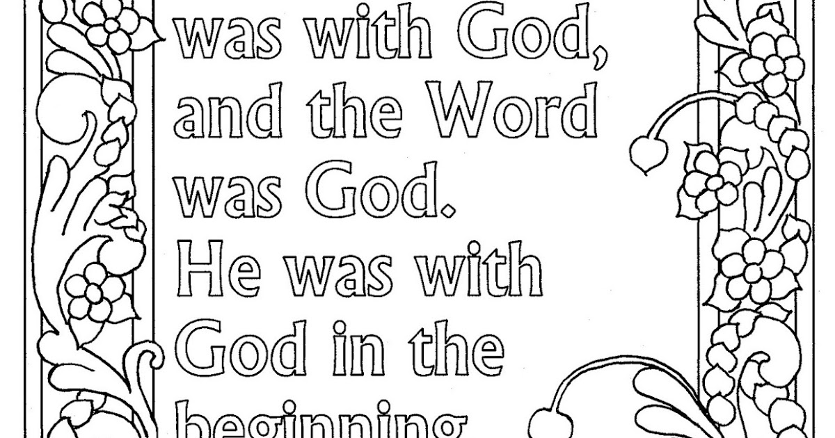 1 John 1 9 Coloring Page Coloring Pages