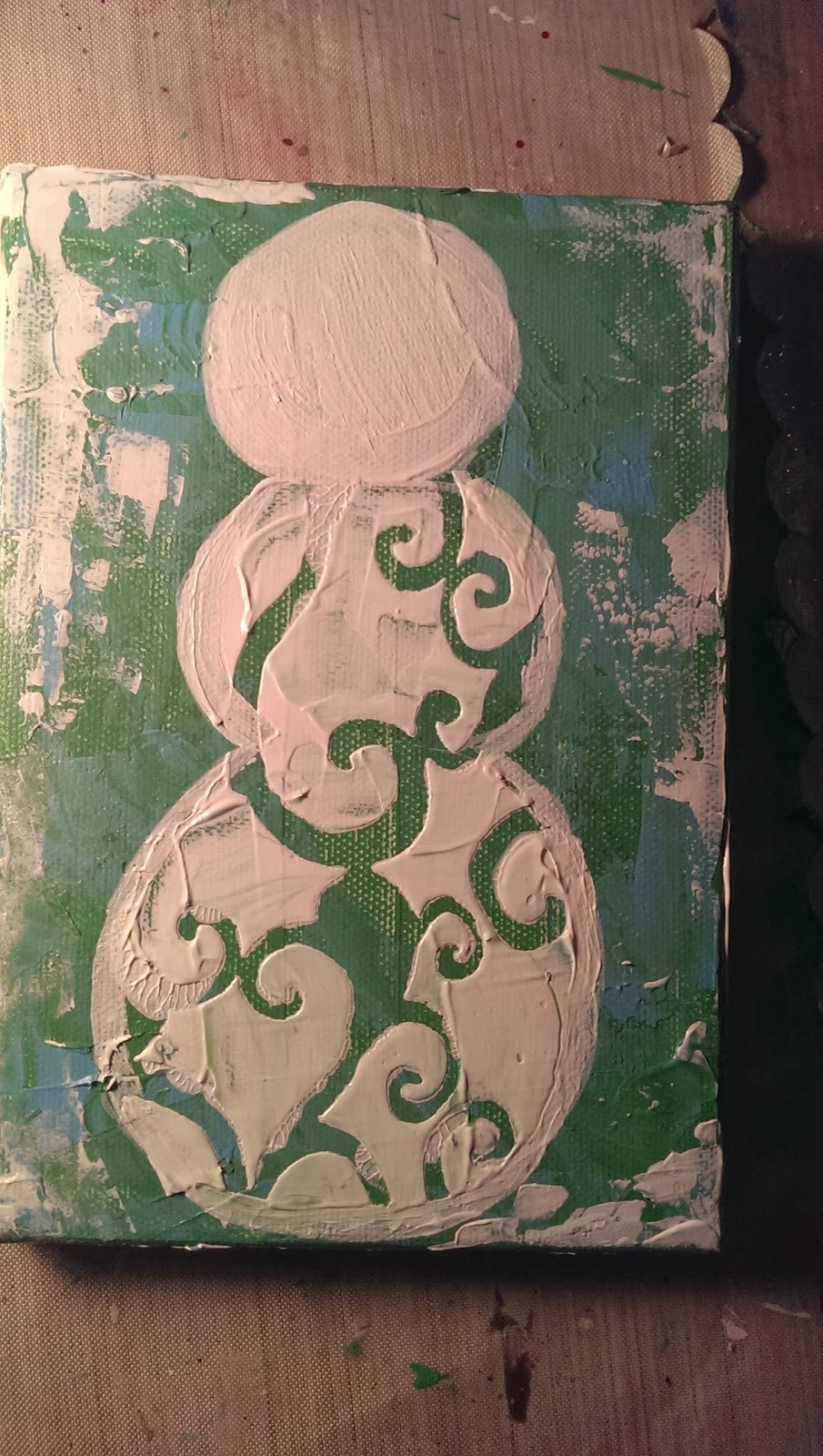 StencilGirl Talk: Snow lady!