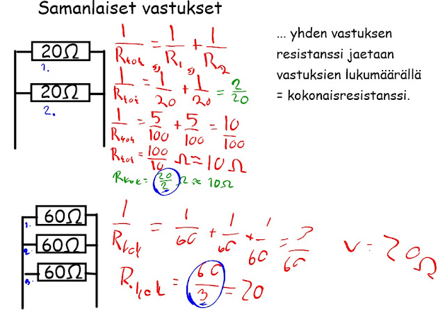 fysiikkapaja9dg2016: Vastukset sarjaan ja rinnakkain, Resistanssin ...