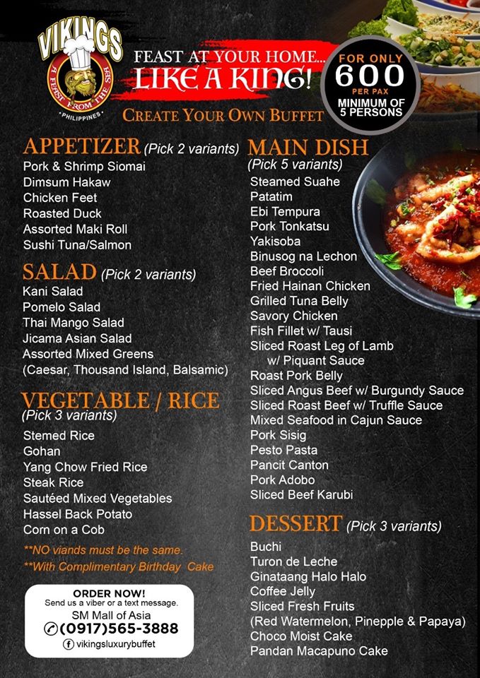 Manila Shopper: Vikings now available for Pick up & Delivery Orders ...