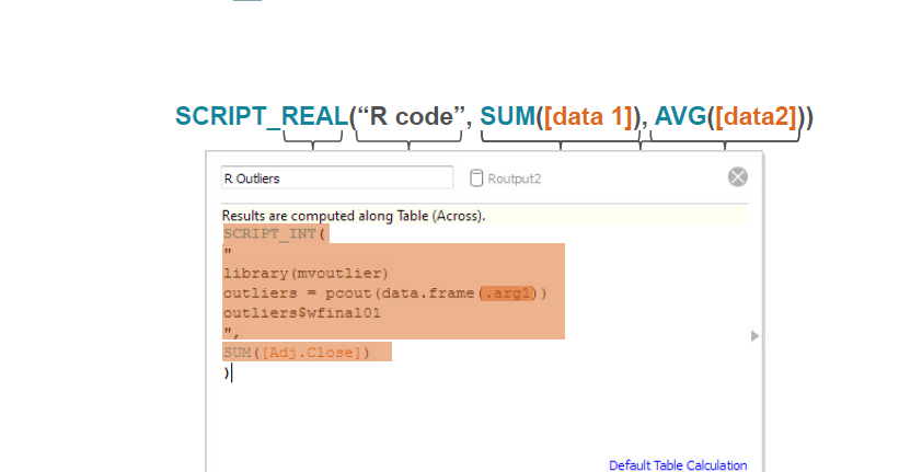ANALYTICS GURUS: Tableau R Functions