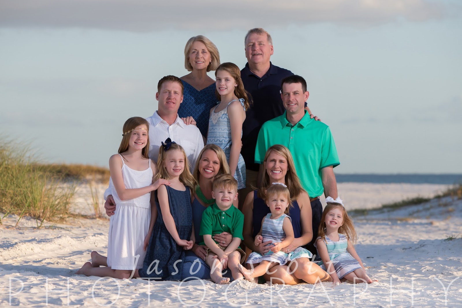 Siesta Key Beach Portraits - Kinney Family | Jason Scott Photography