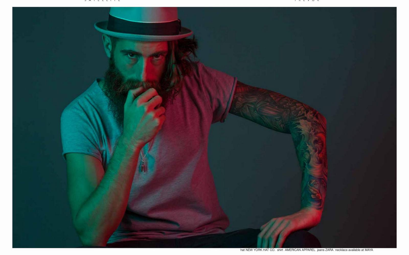 Trevor Wayne para Satellite Magazine XLVI por Michael Oliveri