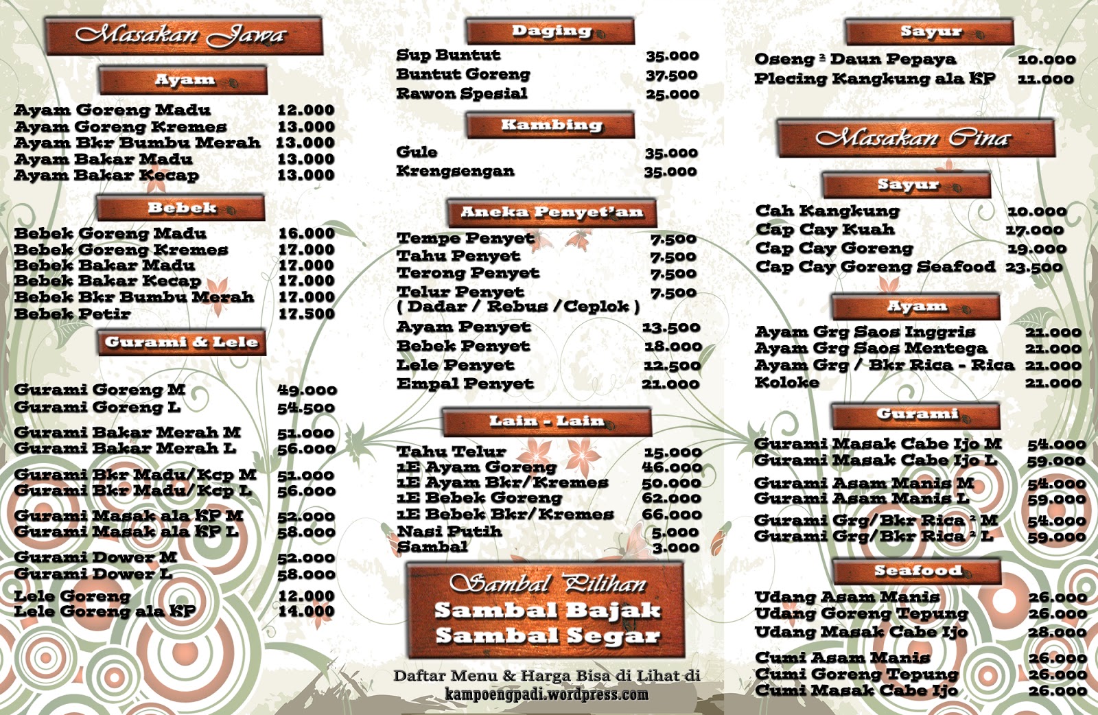 Kampoeng Padi Tradisional Resto & Lesehan - Rumah Makan di Pasuruan No ...