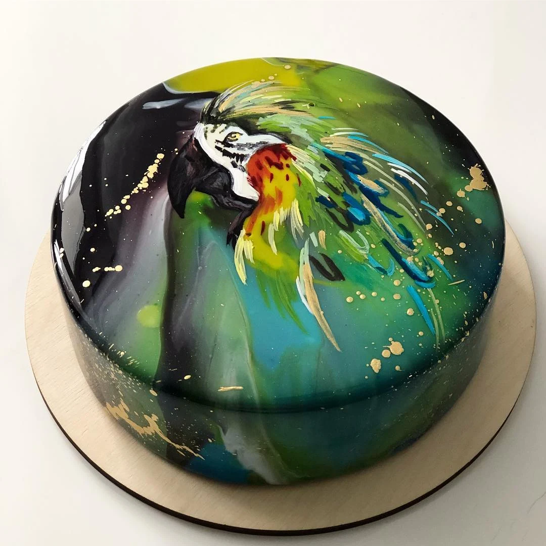 15 Hand-painted animal cake design by Slivki_vrn | Melody Jacob