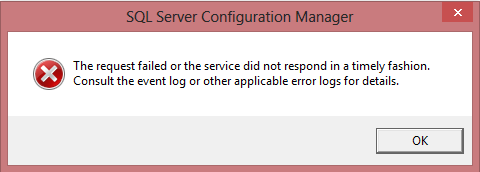SQL Something: Mini Post: SQL Server Configuration Manager "The Request ...