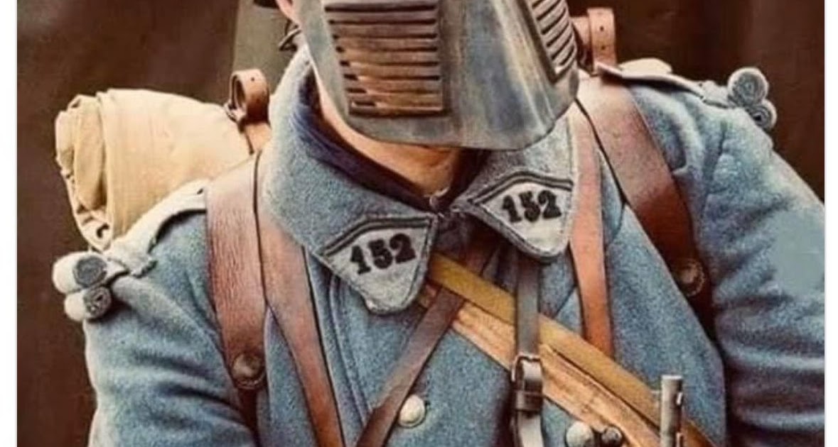 Historia y tecnología militar: Casco francés Adrian con visor Polack