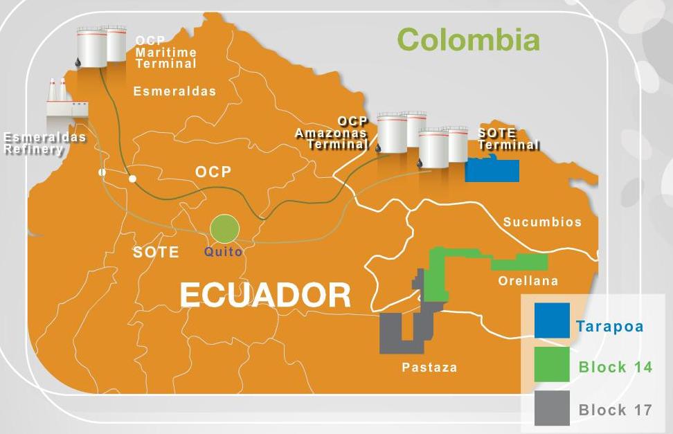 Ecuador Oil Sites