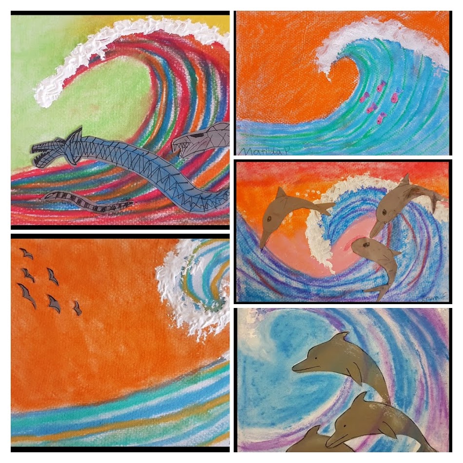 Gr8 Art Fun!!: Making Waves!