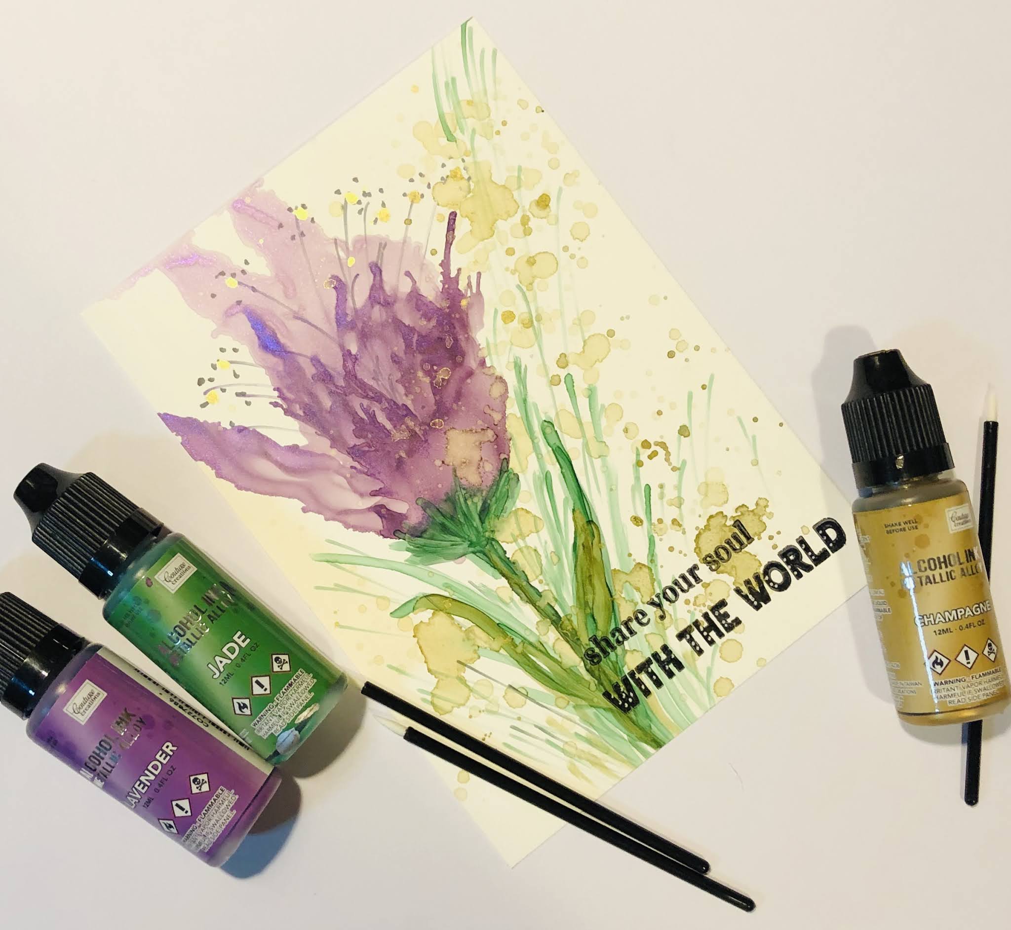 ADRIANA BOLZON ** AB INSPIRATIONS: Metallic Alloy Alcohol Inks ...