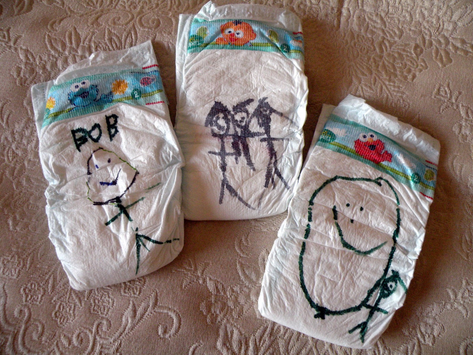 The Fantastic Five: Diaper Drawings