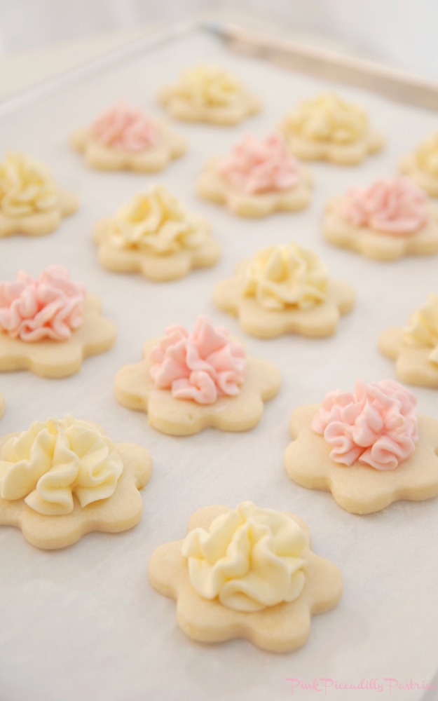 Pink Piccadilly Pastries: Frilly Lemon Meltaways for Spring