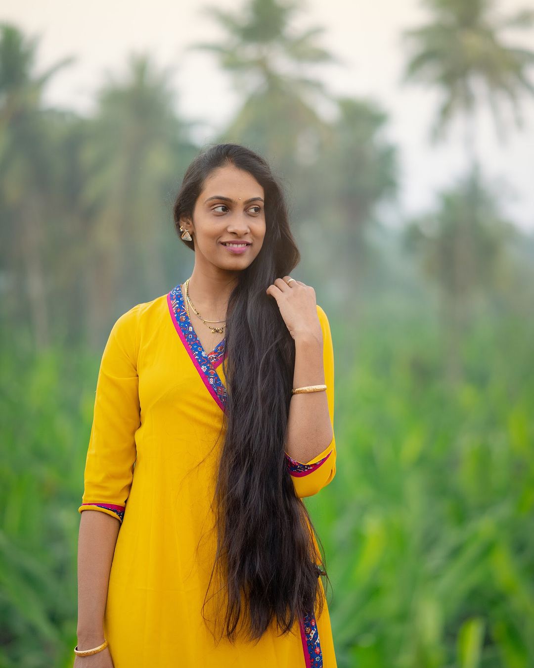 Singer Anjana Sowmya's Hair Donation - From Long Hair to Medium Hair ...