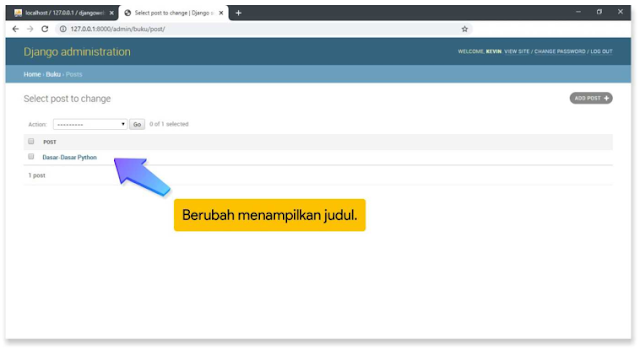 Django Framework - Membuat Model dan Menampilkan Data ke Views - Contoh ...