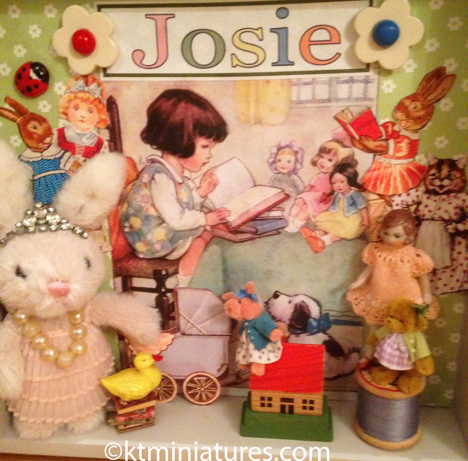 KT Miniatures Journal: Little Framed Scenes To Hang On The Nursery Wall...