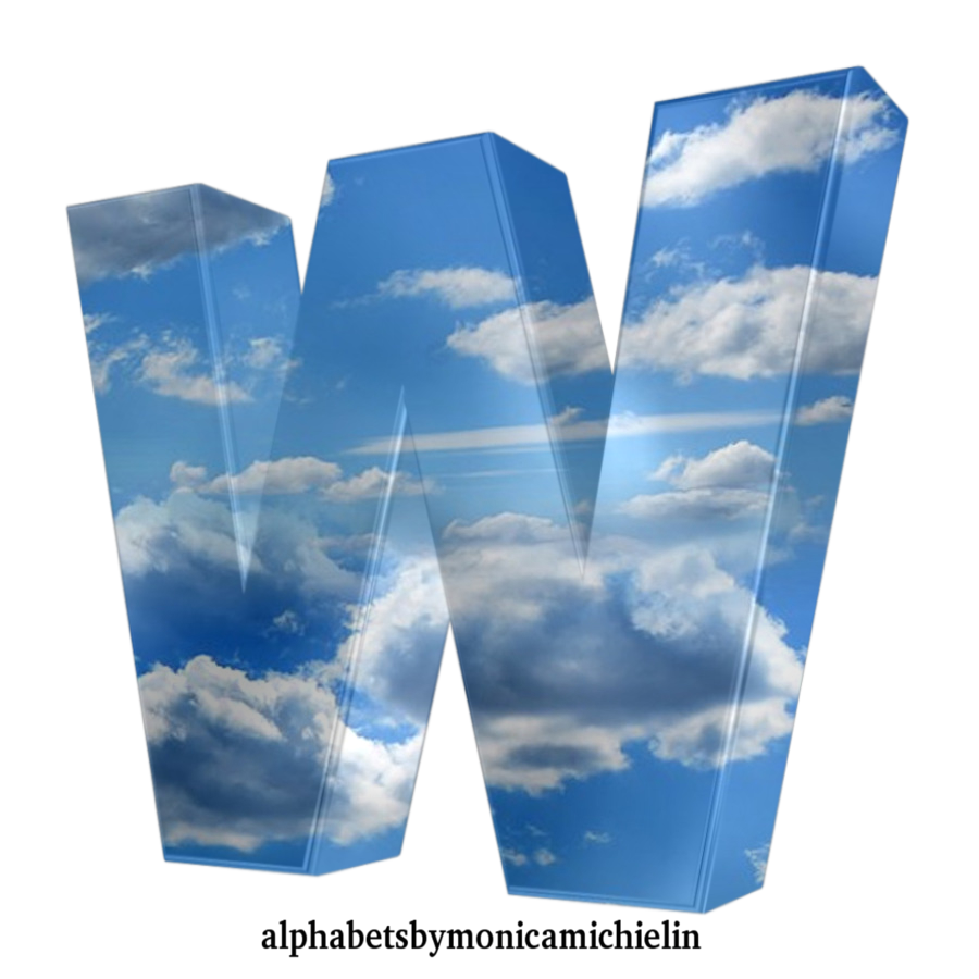 M. Michielin Alphabets: BLUE SKY ALPHABET AND ICONS PNG