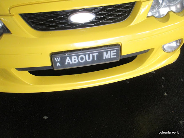 COLOURFULWORLD: Signs - Personalised number plates - Yellow