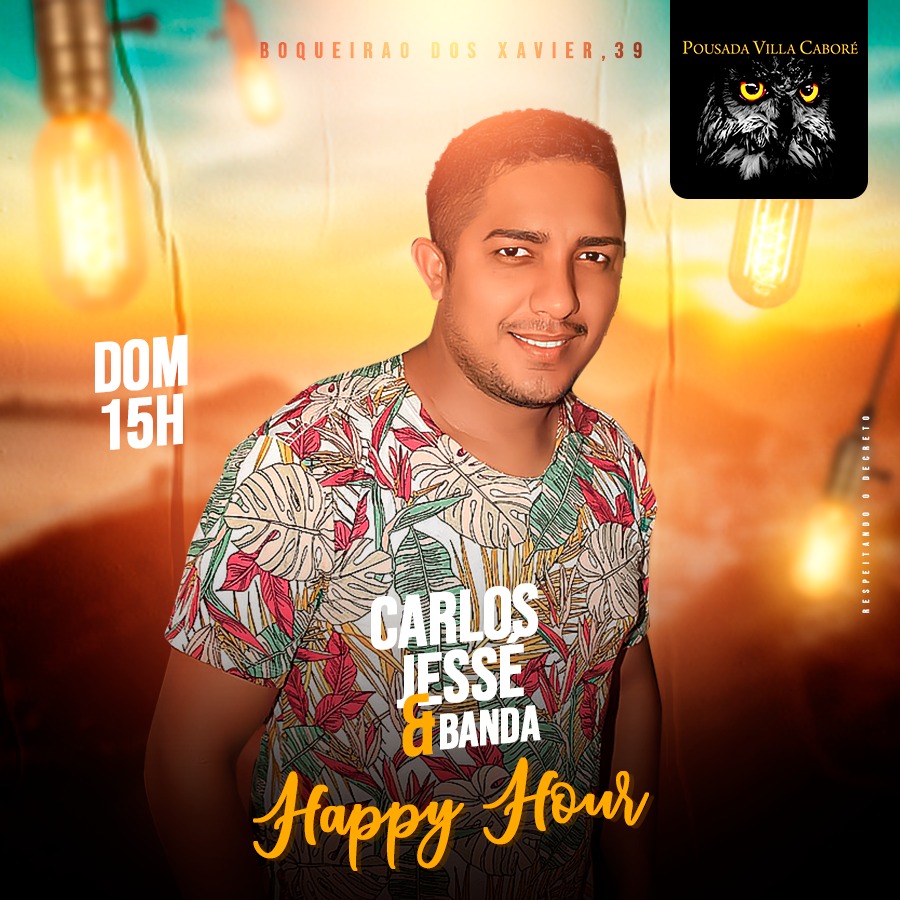 Neste domingo tem Carlos Jessé e Banda na Pousada Vila Caboré - Revista ...
