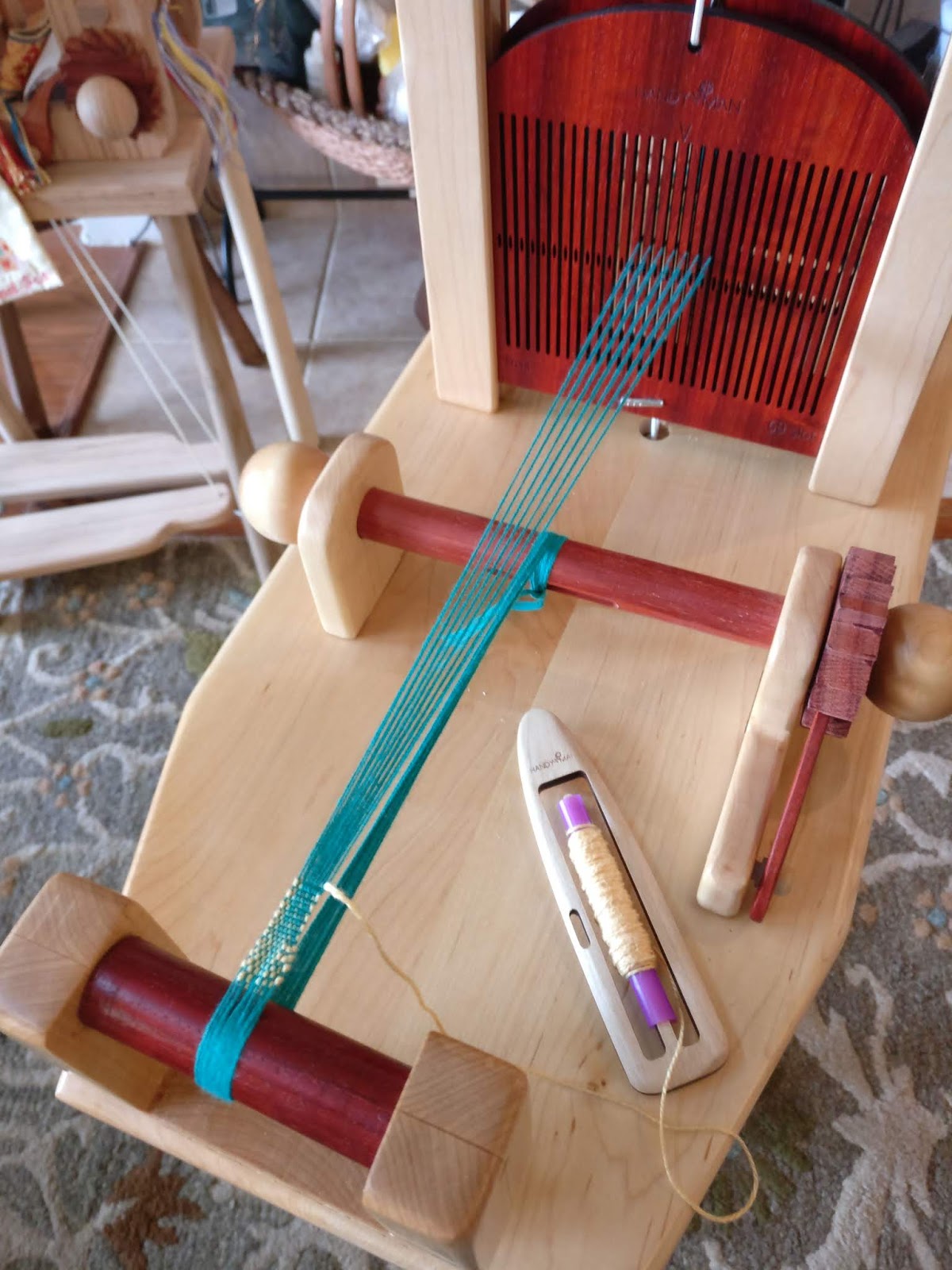 She's just a girl who creates...: Another Two Treadle Floor Tape Loom