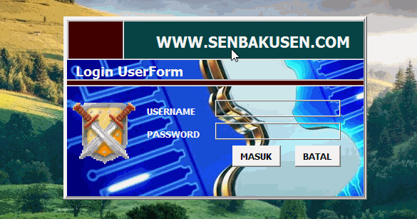 Cara Bikin Form Login User Aplikasi Dengan Userform Vba Excel