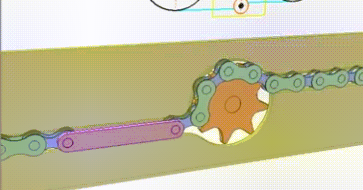 Chain drive 1E || idea mechanism || Download free 3D cad models #100155