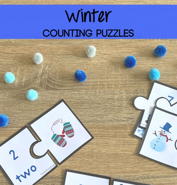Winter Counting Puzzles | Totschooling - Toddler, Preschool ...