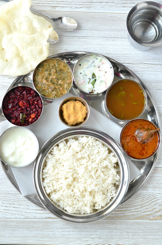 Simple Everyday South Indian Thali
