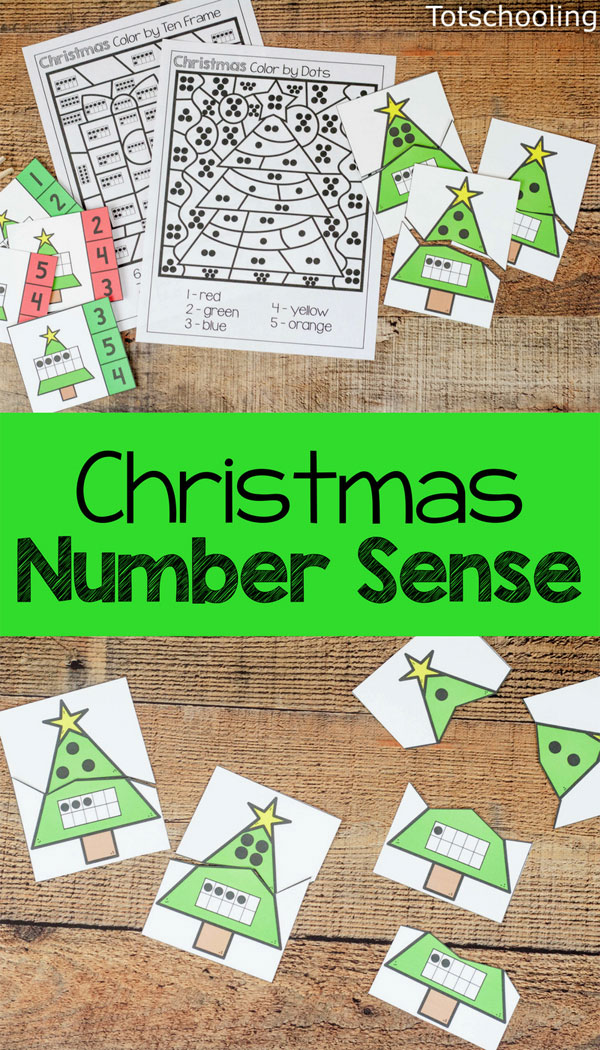 Toodler Kids: Christmas Number Sense Printables