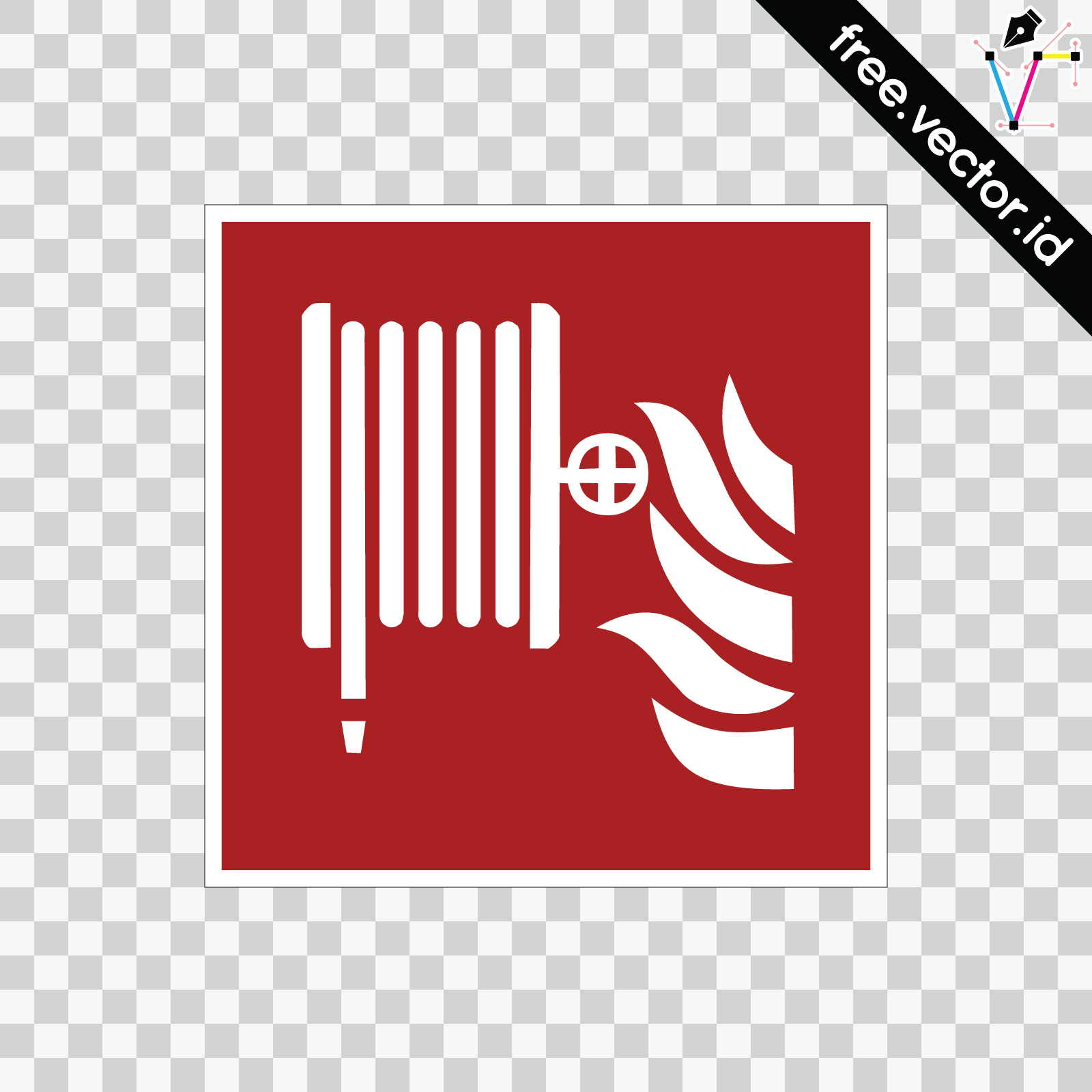 Free Download Vector Fire Hose Reel Sign free-download-vector-fire-hose-reel-sign