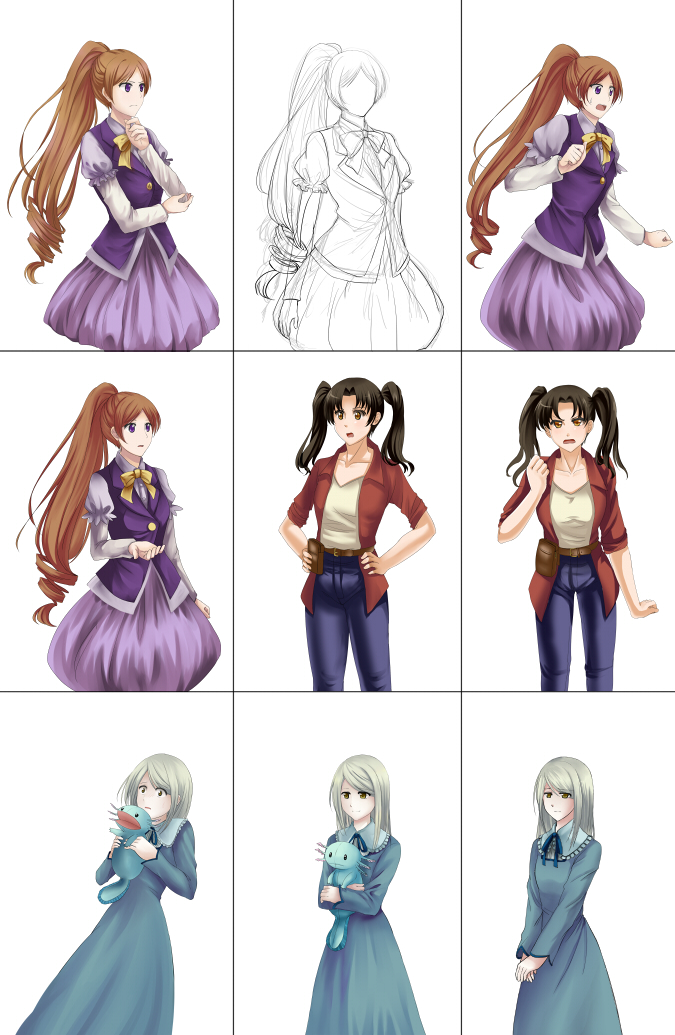 Artworks by Michelle Chih-Hua Tseng: Sample Character Sheet