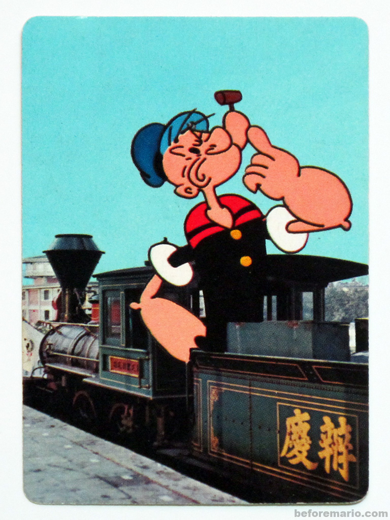 beforemario: Nintendo Popeye Trump cards - San.o Popeye Ramen sales ...