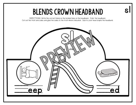 Emily Jane Creates: CROWN HEADBANDS-Alphabet, Blends, Digraphs, Magic e ...