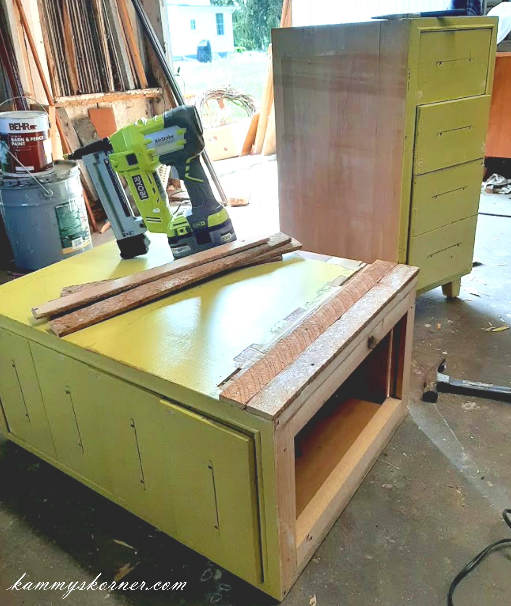 Kammy's Korner: Easy Tween Vanity Desk Built From Nightstands