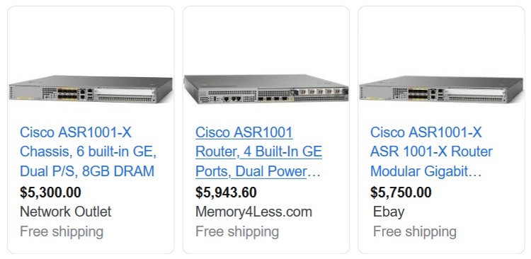 TechExp - Billy Feltrop: Cisco ASR 1001-X 1RU Router