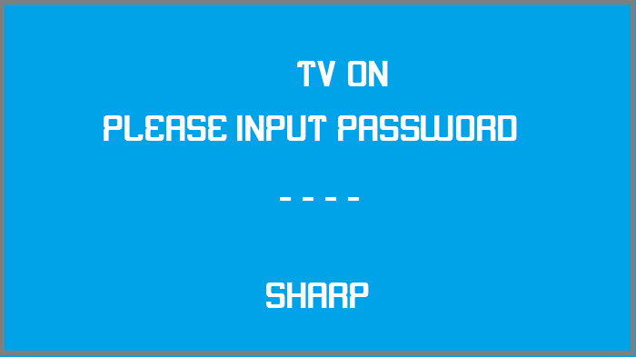Cara Membuka Password TV SHARP tanpa Remot (please input password ...