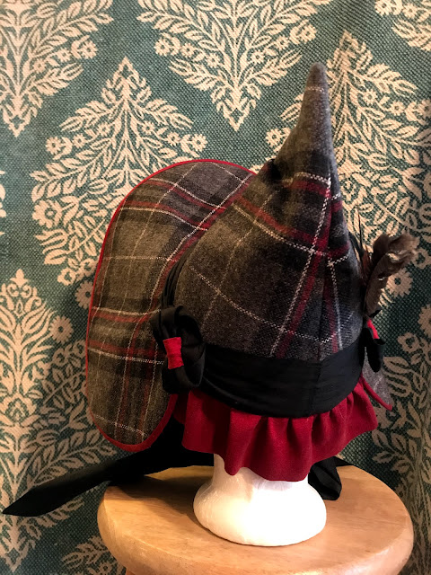 The Sewing Goatherd: An Exercise in Creativity - an 1830's Witch Bonnet