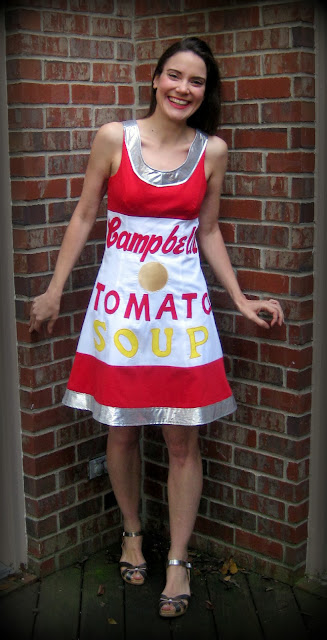Cassie Stephens: DIY: Campbell's Soup Dress after Andy Warhol