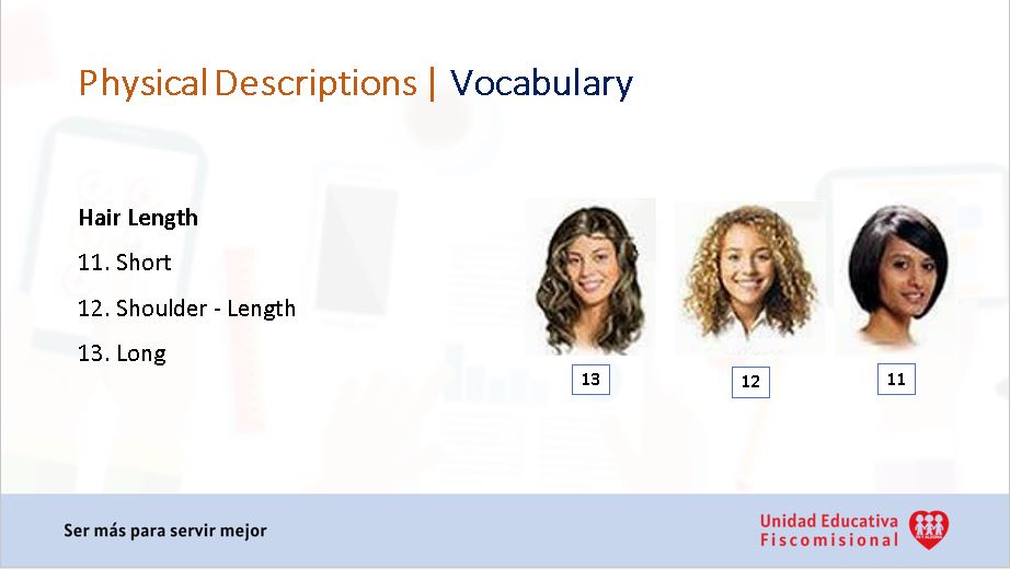 Physical Descriptions | Vocabulary