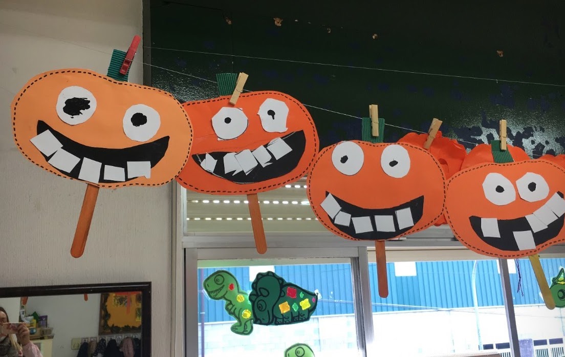 Cole de colores: CALABAZAS DIVERTIDAS