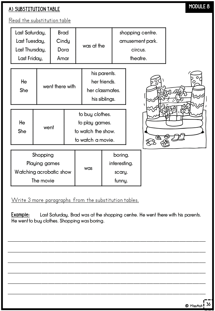 ASH THE TEACHER: Year 3 Step by Step Writing Module Part 1