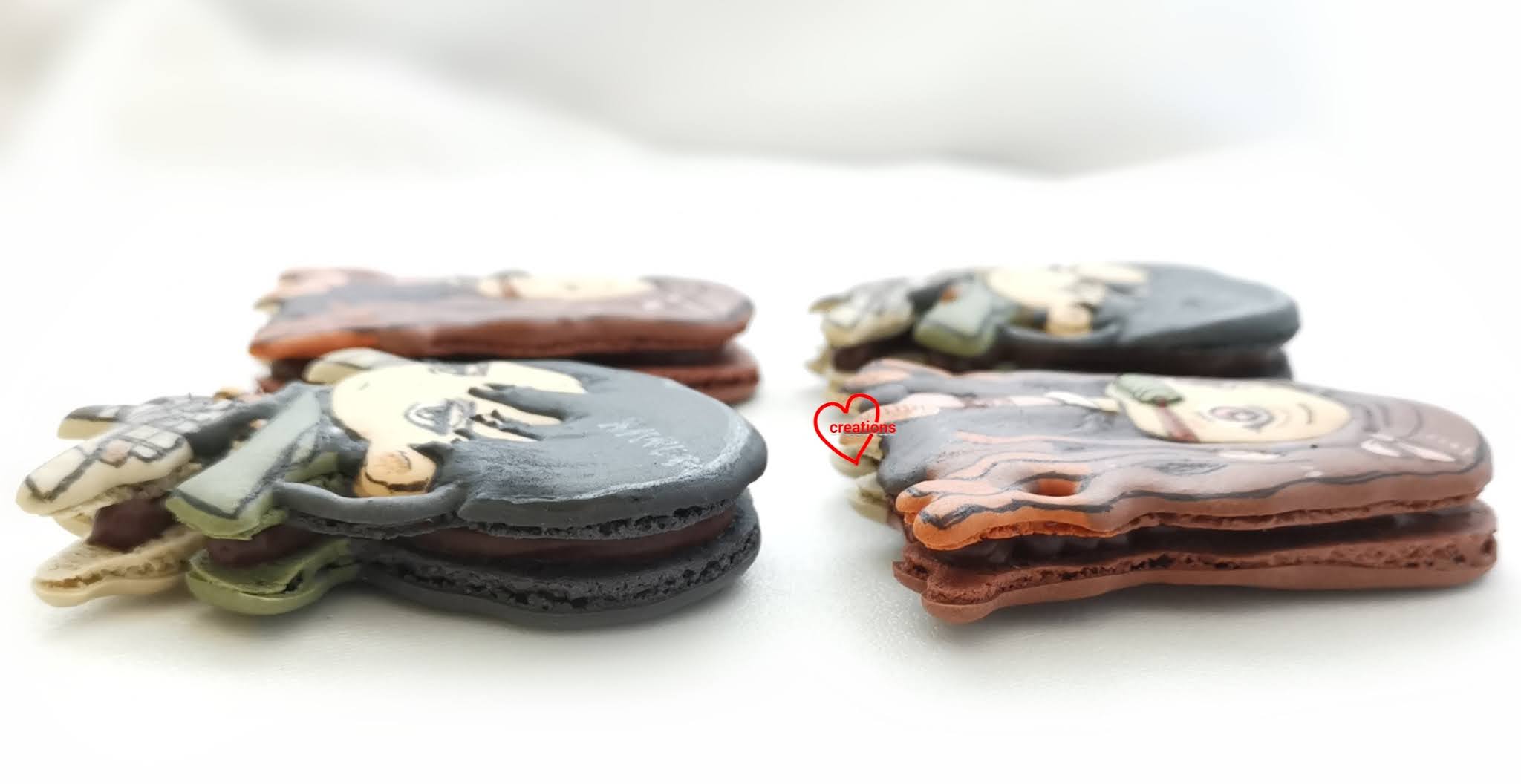 Loving Creations for You: Anime Character Macarons (Edible marker ...