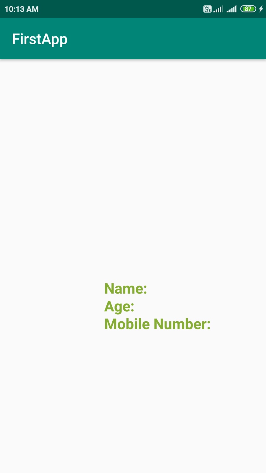 3 Program to place Name, Age and Mobile number centrally on the display ...
