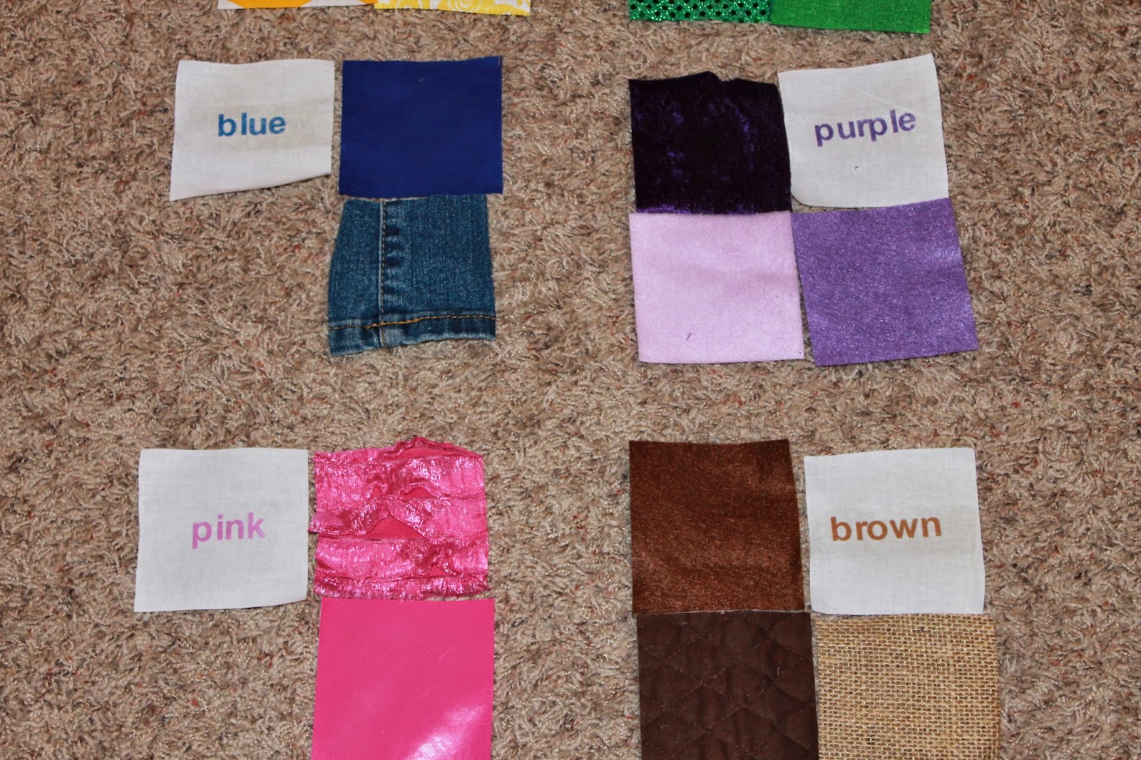 Lyndi's Projects: Color/Texture Book for Baby