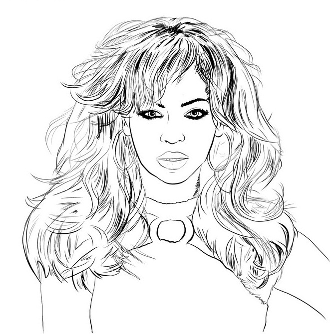 Baú da Web: Desenhos de Celebridades para Colorir