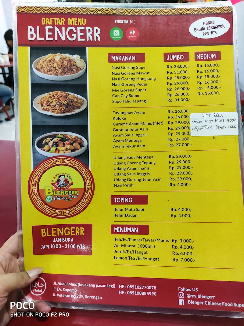 Blenger Chinese Food Super Solo: Porsi Melimpah, Rasa Mantap! - Kisah Foto