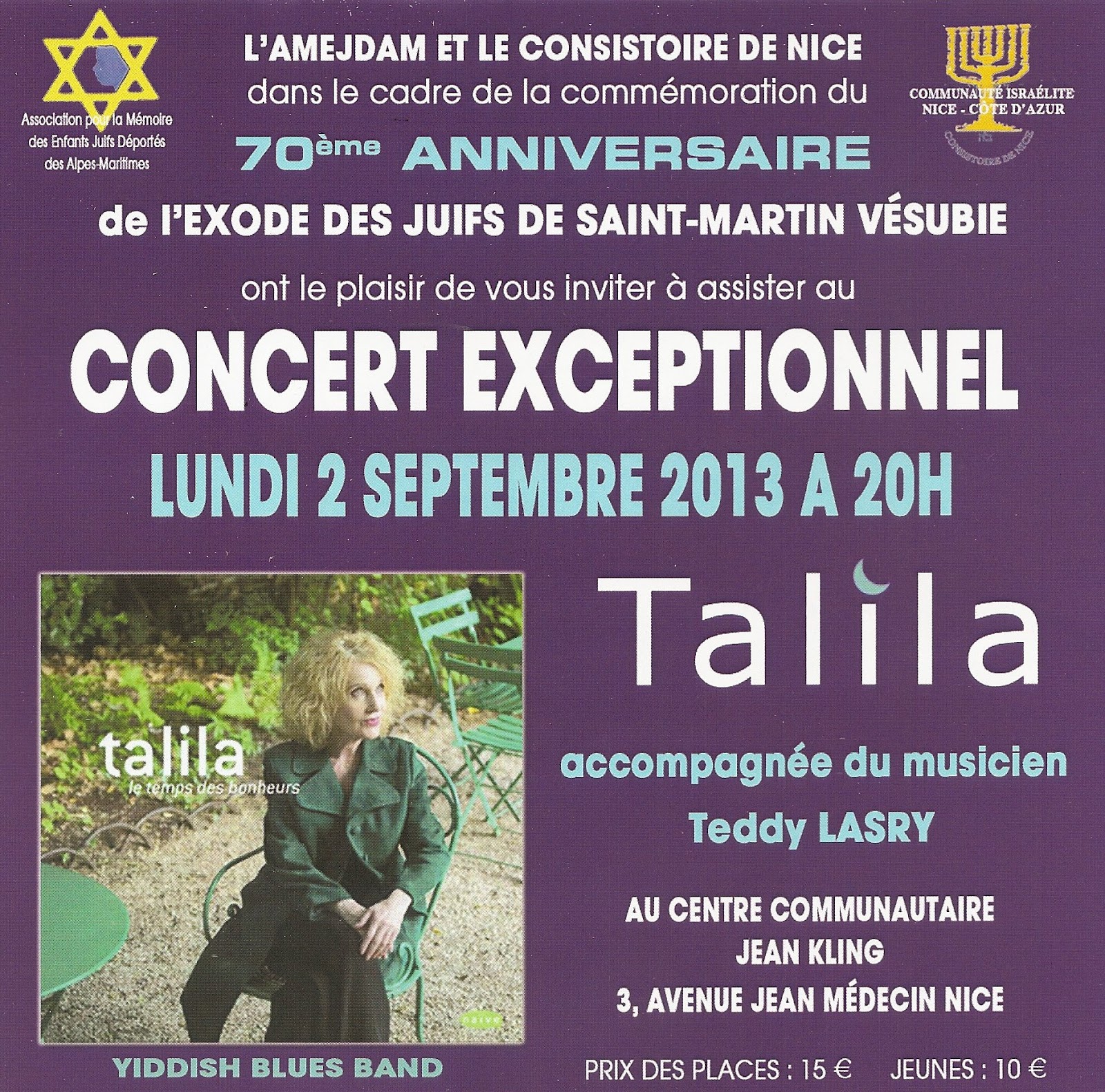 Gratitude : Le blog de Cathie Fidler: TALILA ET TEDDY LASRY EN CONCERT ...