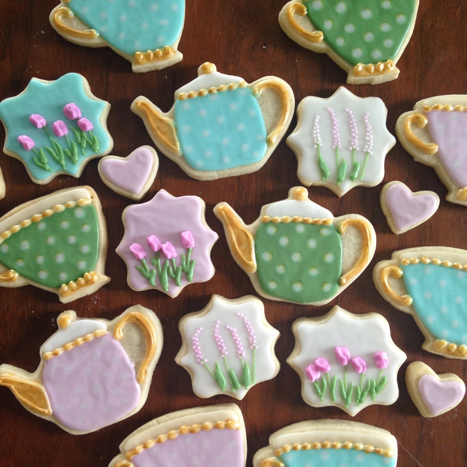 Country Cupboard Cakes: Bridal Tea Party Cookies