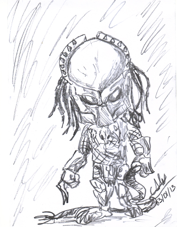 Rascunhando...: Projeto Desenhos: Chibi-Predator
